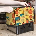 Sports Pattern With Basketball 2 Slice Toaster Cover Bread Maker Dust ...