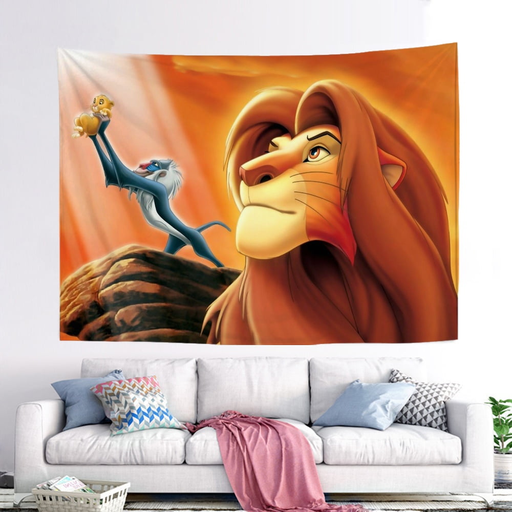 The Lion King Simba Tapestry Classics Photography Backdrops for Homes ...
