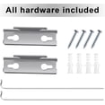 4 Packs Curtain Single Rods Bulk for Windows Adjustable Tension Rod for ...