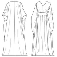 Folkwear Hawaiian Mu'uMu'u Dress Tropical #160 Sewing Pattern (Pattern ...