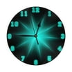 "Sterling & Noble 11"" Electric Pink Neon Wall Clock for Indoor Use ...