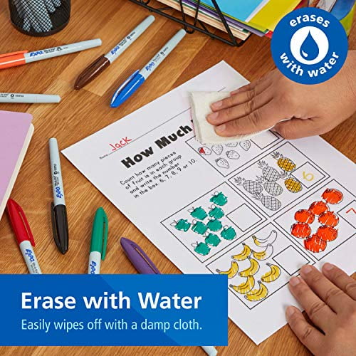EXPO 16074 Vis-A-Vis Wet-Erase Overhead Transparency Markers, Fine ...