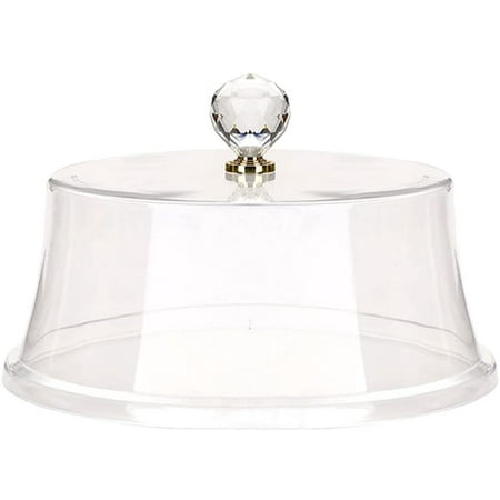 Cake Stand Cover Glass Desert Cloche Cake Cover Snack Tray Round ...