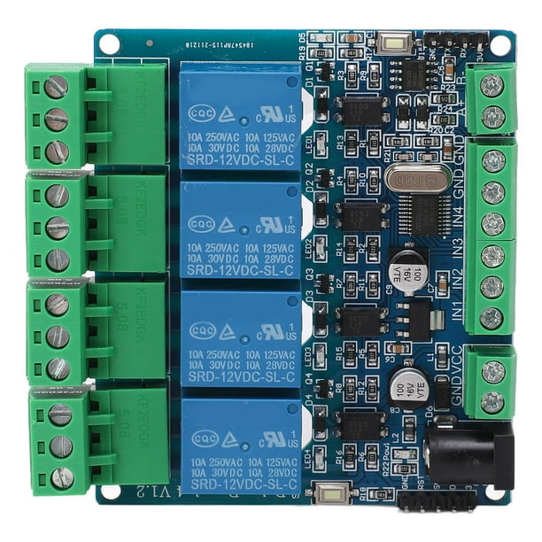 Optocoupler Isolation Relay Module,12V 4 Channel Relay Channel Relay Module Circuit Control ...