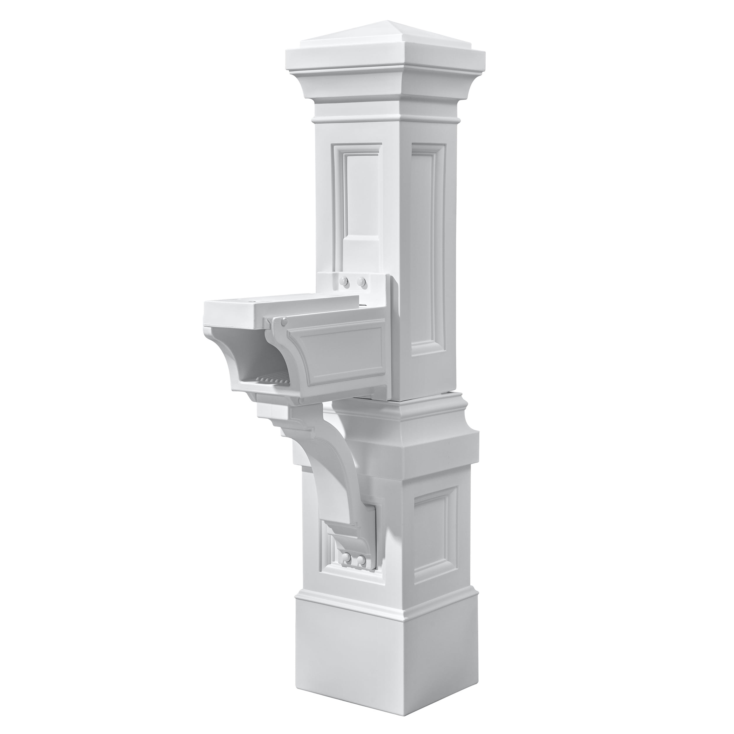 Step2 Atherton 64" Grand Plastic Mail Post Kit Classic White - Walmart.com