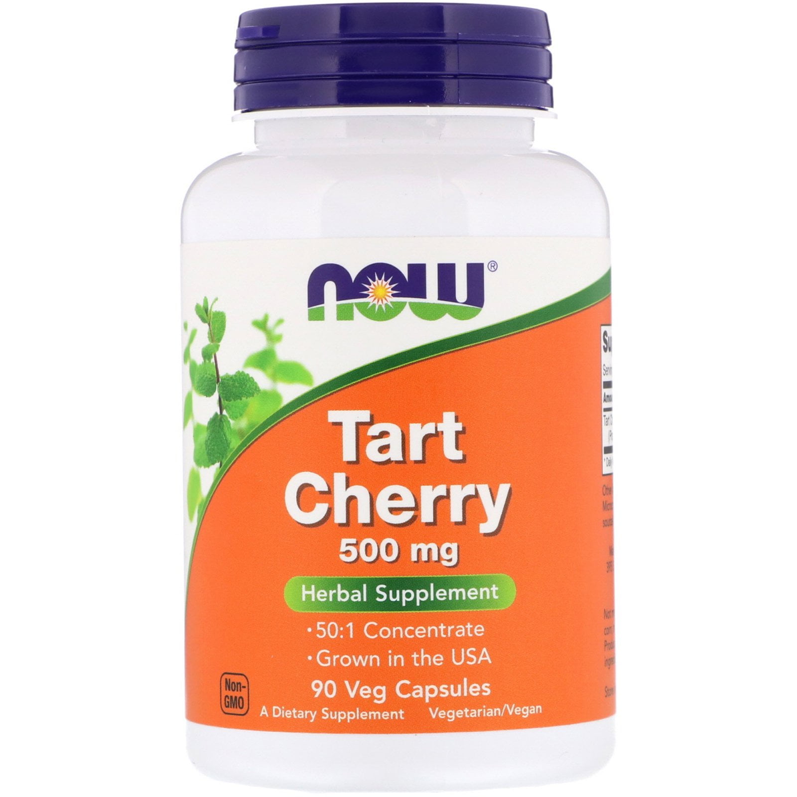 Tart Cherry, 500 mg, 90 Veg Capsules, NOW Foods - Walmart.com
