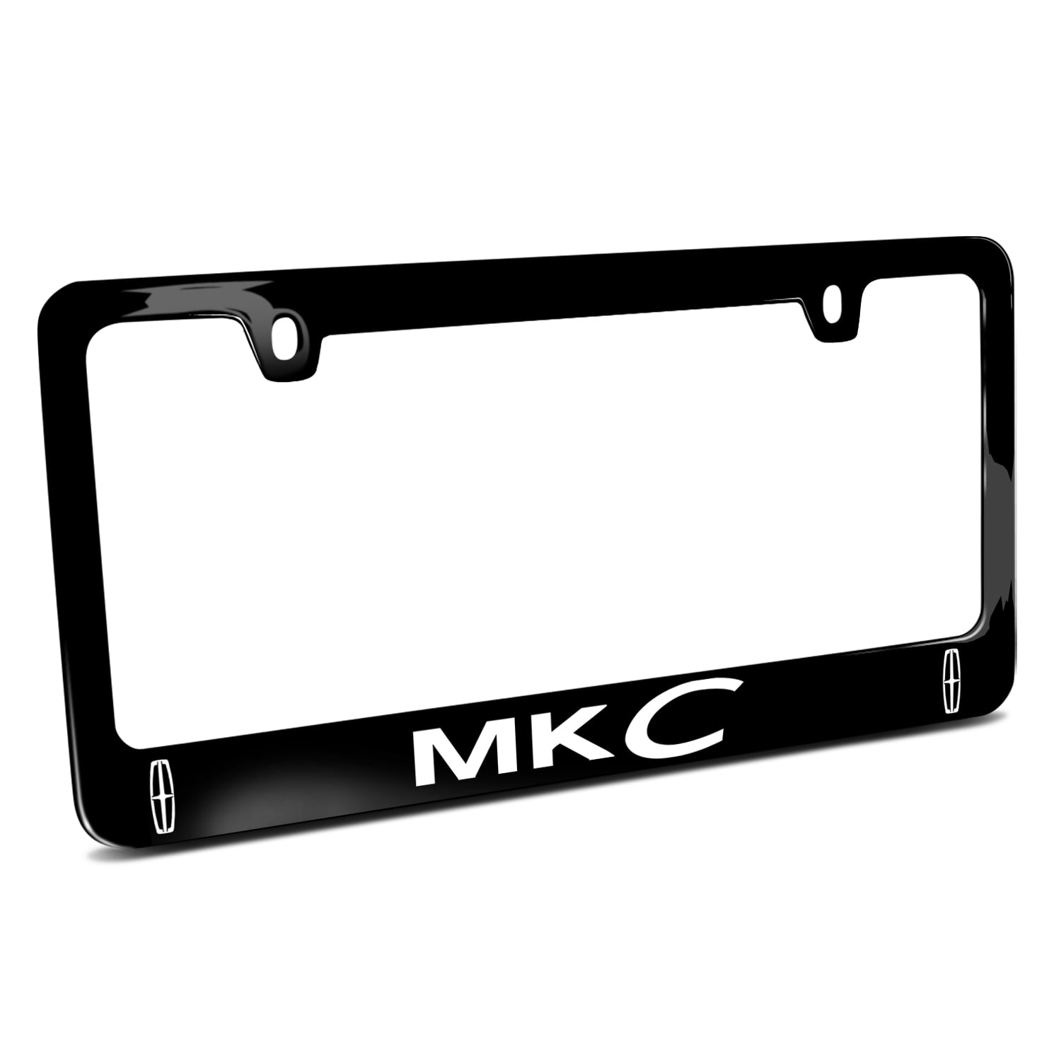 Lincoln MKC Dual Logo Black Metal License Plate Frame - Walmart.com