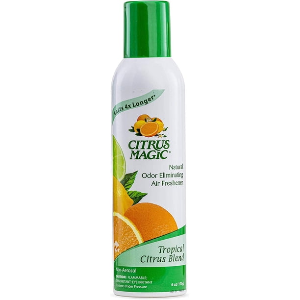 Citrus Magic Natural Odor Eliminating Air Freshener Spray Tropical ...