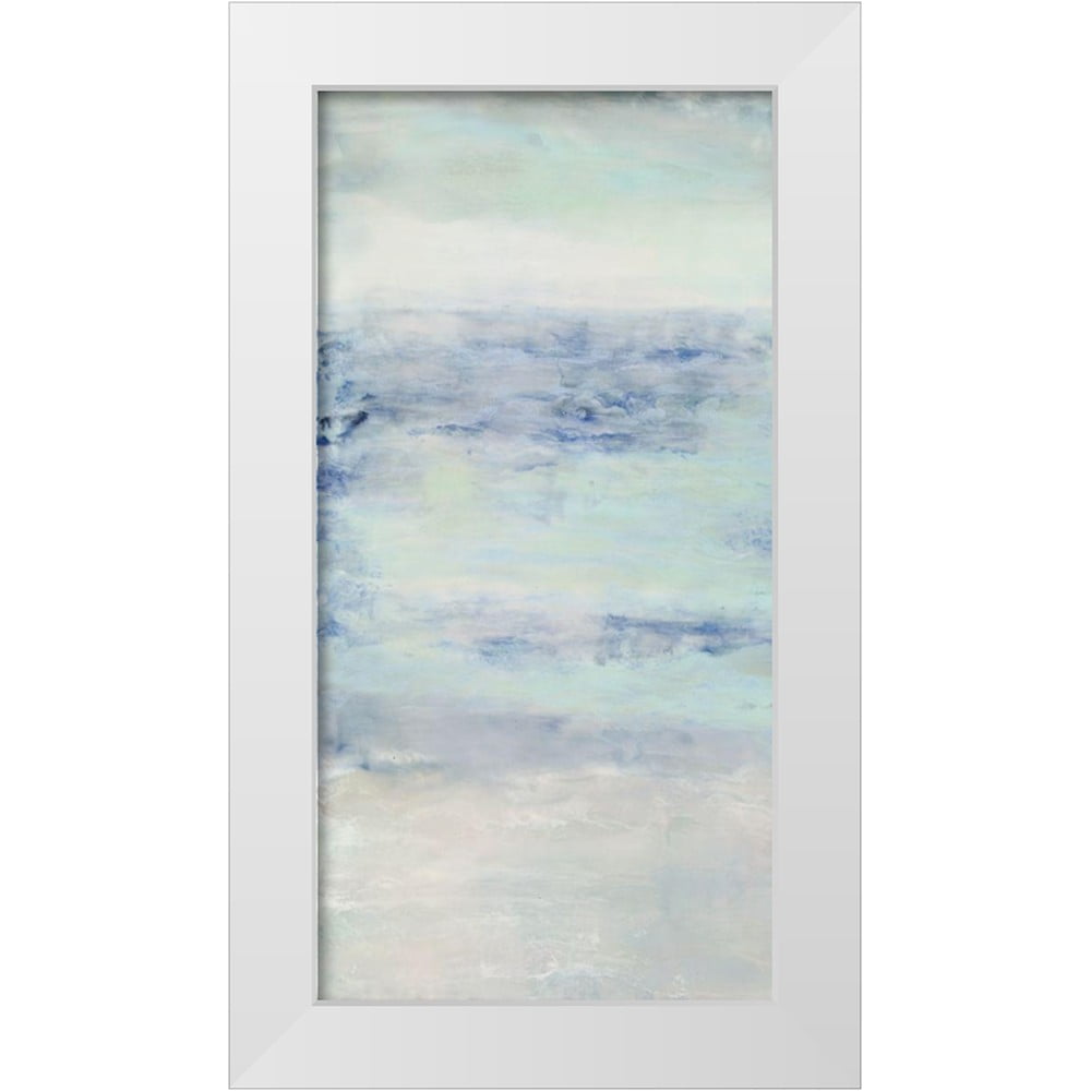Shanti, Shima 18x32 White Modern Wood Framed Museum Art Print Titled ...