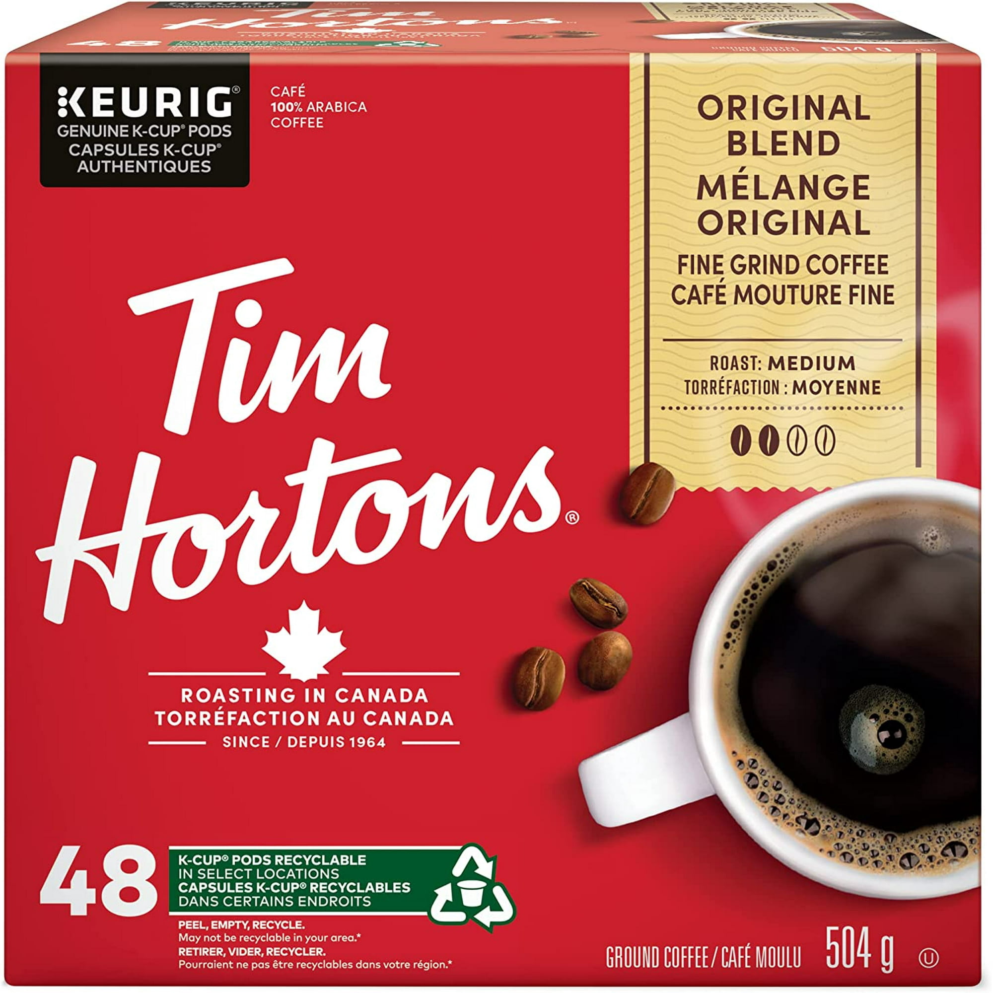 Click here for Tim Hortons Th Original Ss 48ct 504 G prices