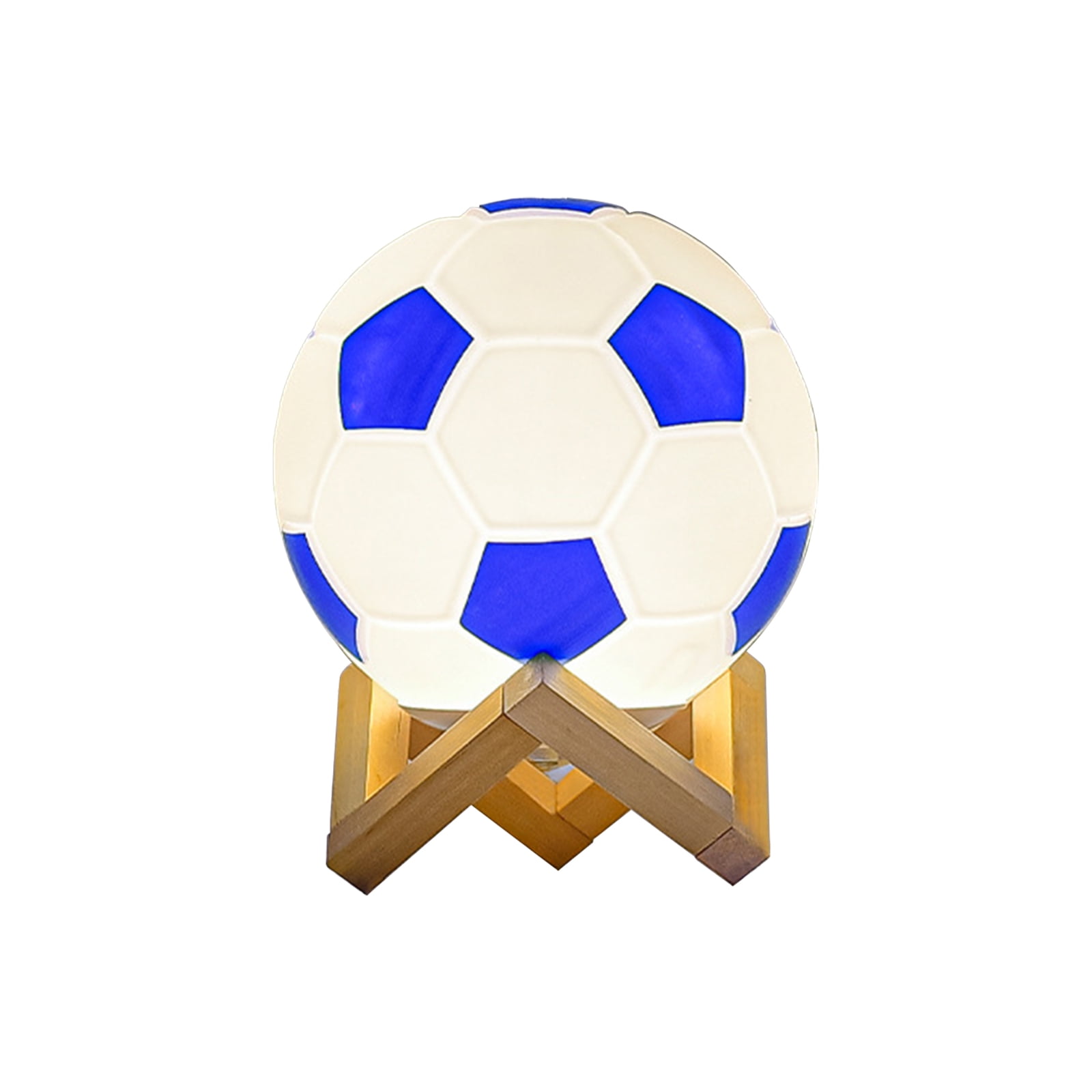 Soccer Table Lamp Nightstand Light USB Charging Kids Children Anime ...