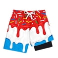 Boys Swim Trunks With Compression Liner Casual Bathing For Kids Swim ...
