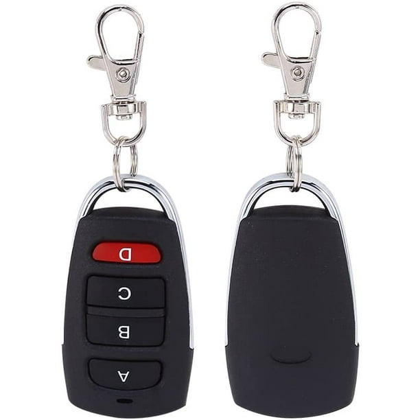 4-Channel Remote Control, Cloning 433mhz Electric Garage Door Remote Control Key Fob Universal ...
