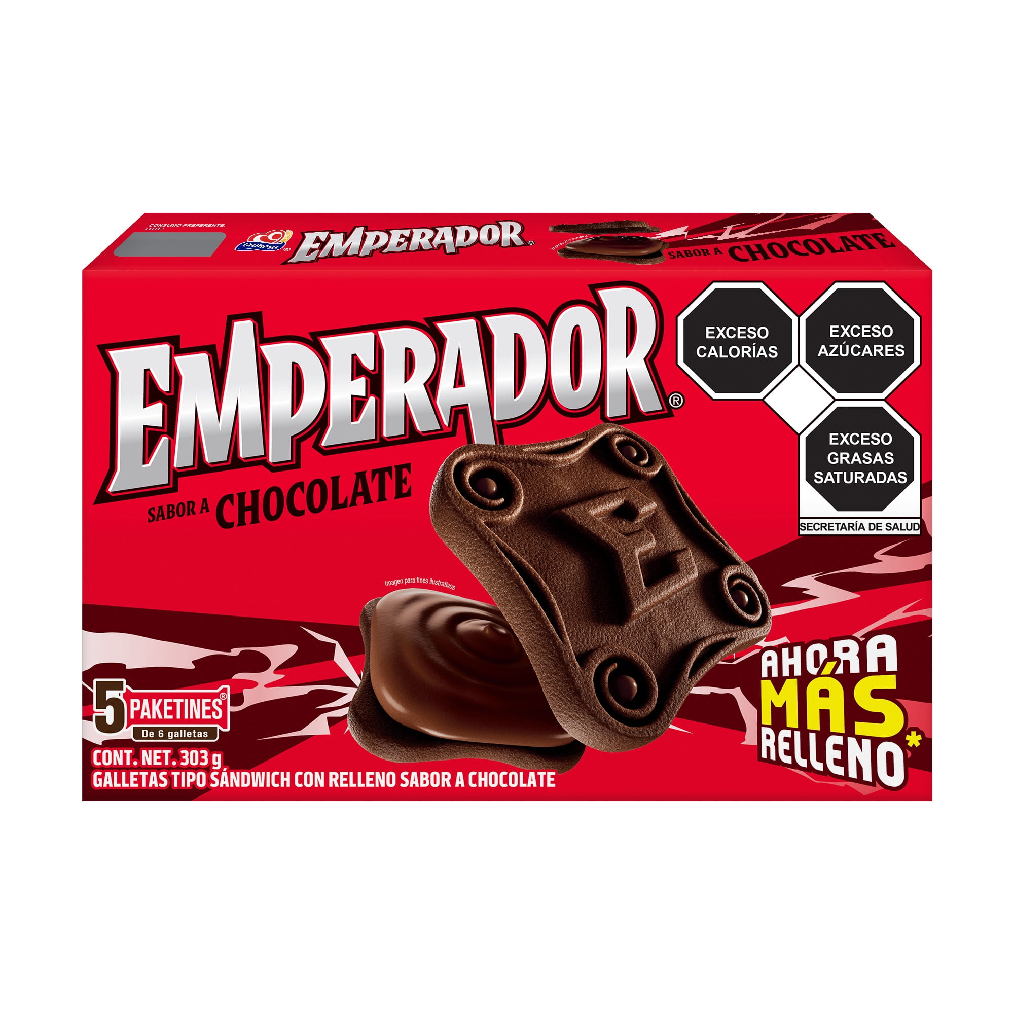Galletas Emperador sabor Chocolate 303 g | Walmart en línea