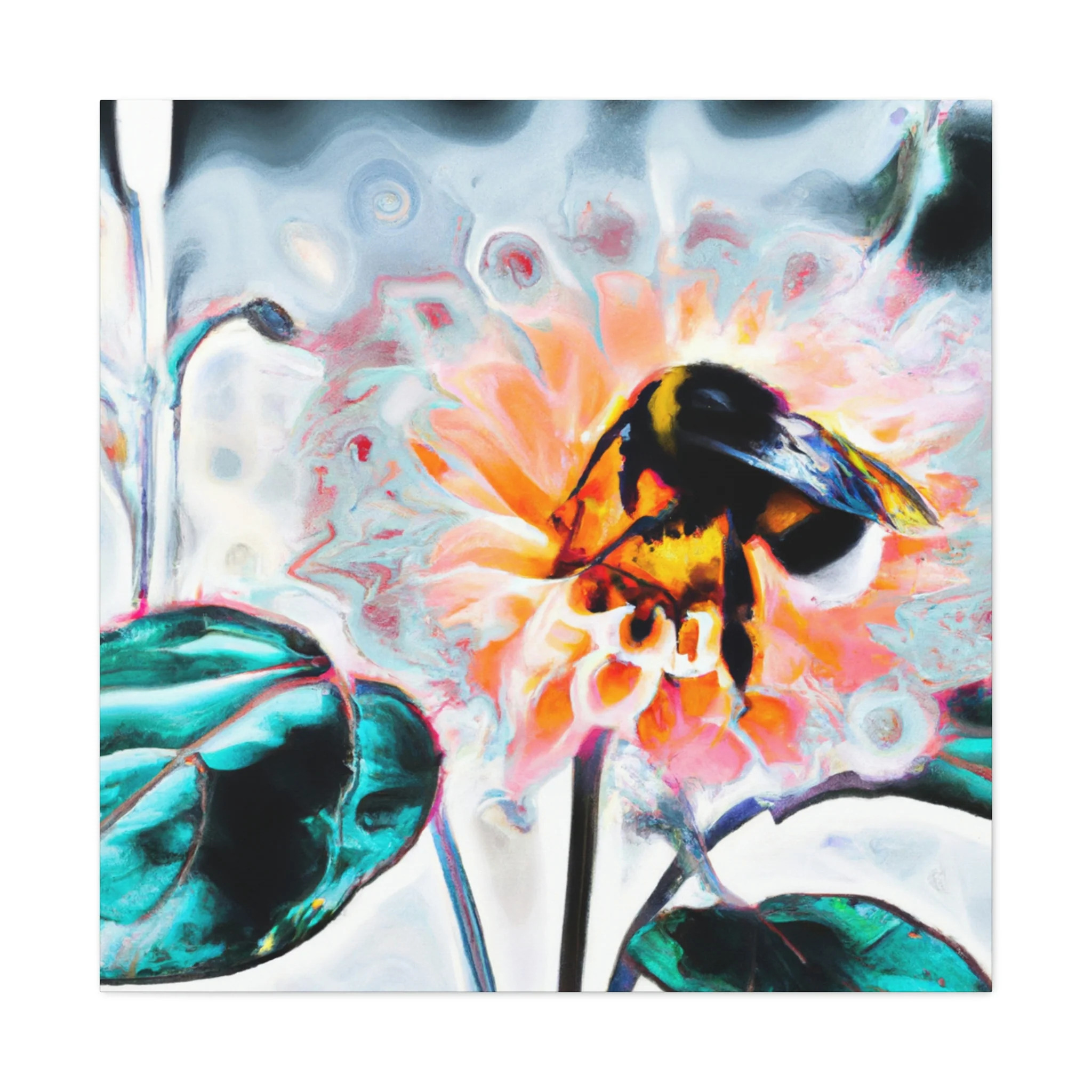 Bumblebee In Neon Pop - Canvas - Walmart.com