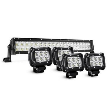 Nilight 22 Inch 120W Spot Flood Combo LED Work Light Bar 2PCS 4 Inch ...