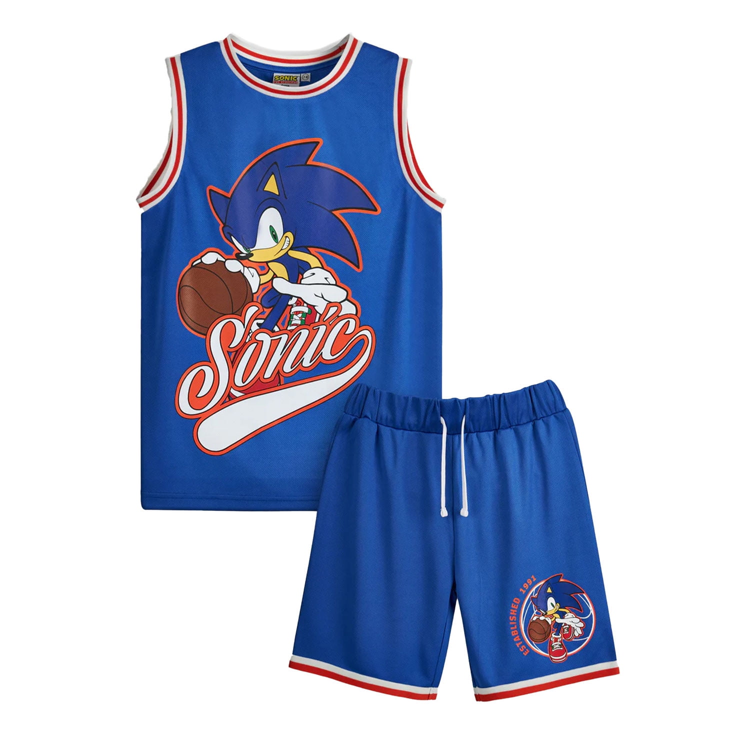 Click here for Sonic The Hedgehog Boys Basketball Jersey And Shor... prices