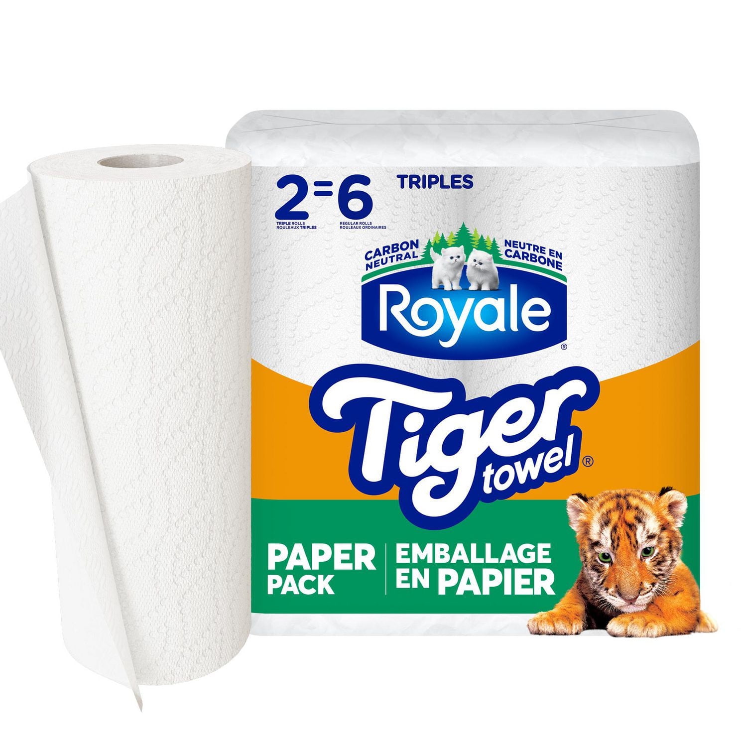 Click here for Royale Tiger Towel Recyclable Packaging  2 Equal 6... prices