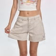 Brqkzdu Womens Jean Shorts Comfy Casual with Pocket Denim Shorts Mid ...