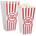 Popcorn Tub Red & White Striped Classic Popcorn Containers for Movie ...