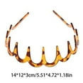 2Pcs Women Headband with Teeth Light Weight Hairband Wavy Hair Hoop For ...