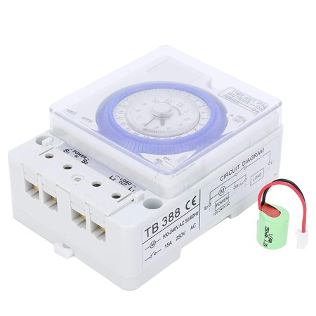 TB-388 Electronic Timer Switch Programmable Quartz Controlled Stepper ...