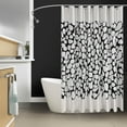 Bathroom Shower Curtain, Cobble Pattern Plastic Liner With Reinforced ...