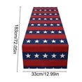 American Flag Table Runner, Vintage USA Patriotic Independence Day ...
