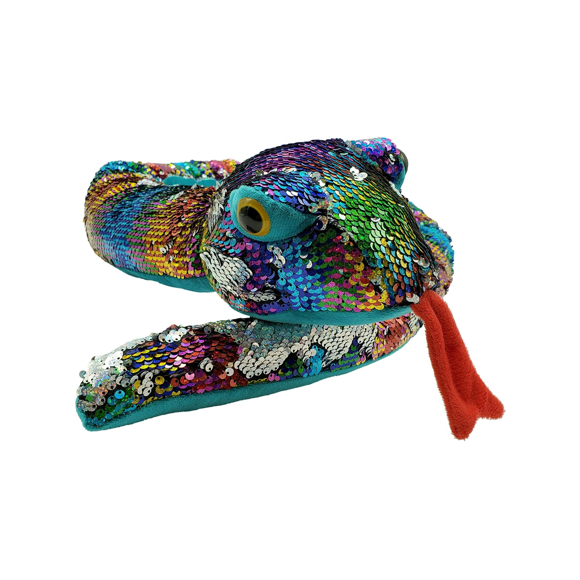 Click here for Lmc Products Rainbow Flip Sequin Stuffed Snake - R... prices
