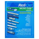 ReliOn Micro-Thin Lancets, 33-Gauge, 100 Count - Walmart.com