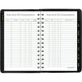 AT-A-GLANCE Auto Record Book Wirebound Black 3 34 x 6 - Auto Record ...
