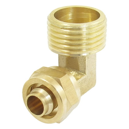 Air Pneumatic 12mm Pipe 1/2" PT Male Thread L Shaped Brass Quick Joint ...