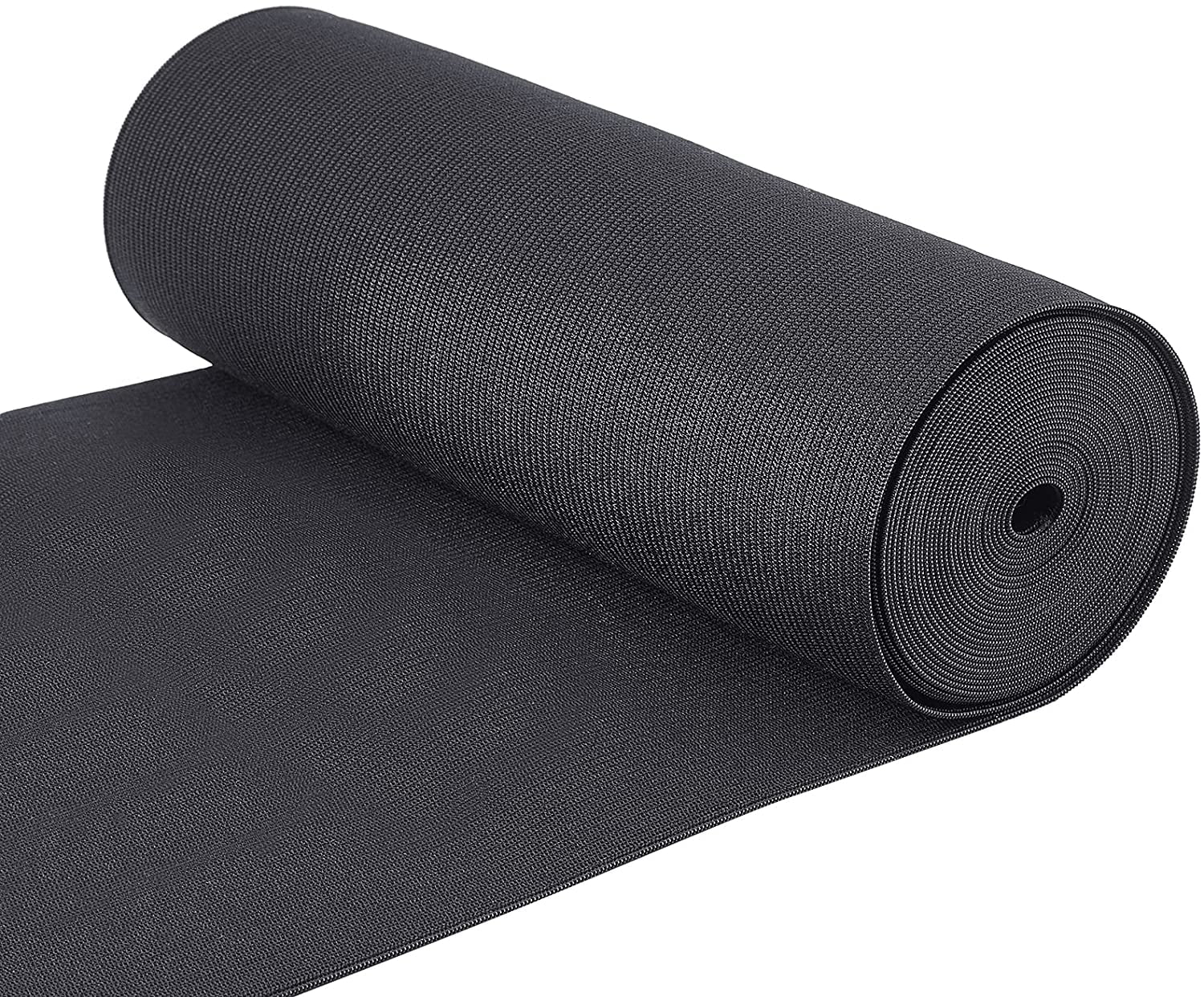 7.8 Inch x 4.35 Yard Black Elastic Band Flat Stretch Strap Fabric Band ...