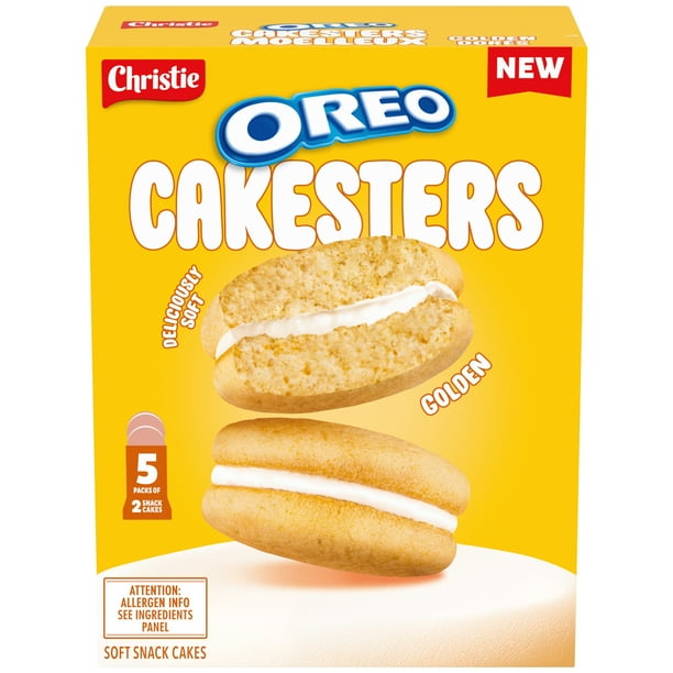 OREO Cakesters Soft Snack Cakes, 5 57g Snack Packs, Golden, 285 g ...