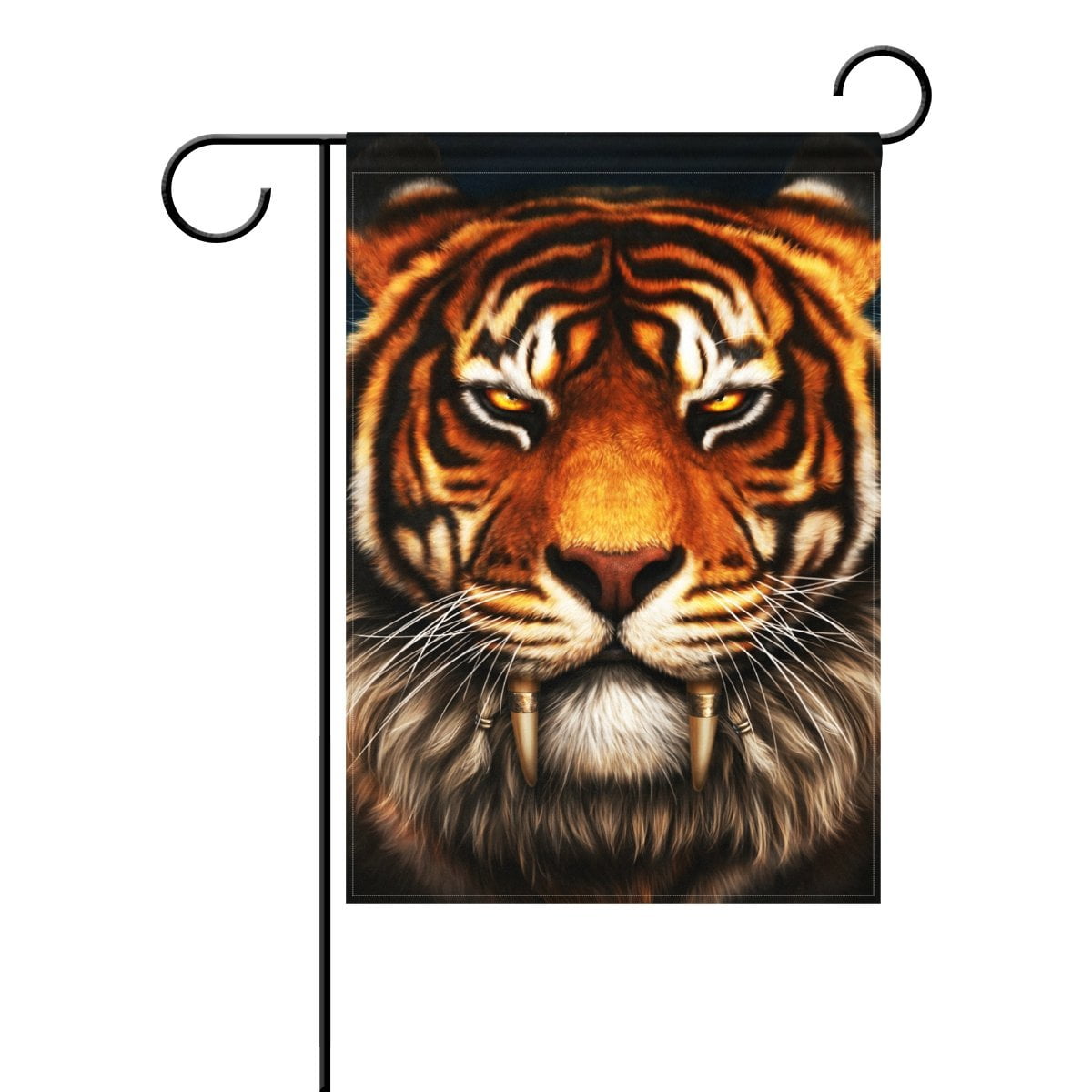 POPCreation Popular Tiger Face Garden Flag Summer Ocean Sea Sunset ...