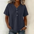 Ashirexll Summer Tops for Women Women Spring Summer Loose Half Sleeve ...