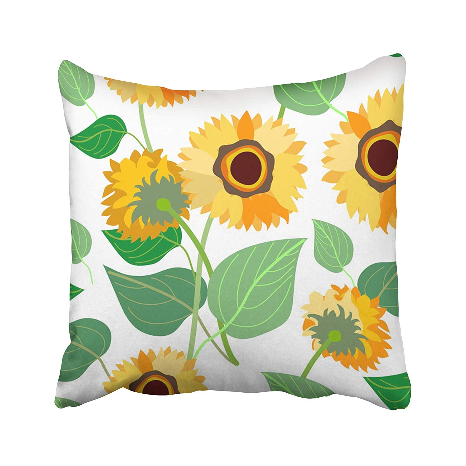 CMFUN Autumn Sunflower Field with Floral Motifs Inspired by Folk Retro ...