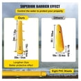Flood Barrier 24ft x 12in, PVC Water Diversion Tubes, Reusable Flood ...