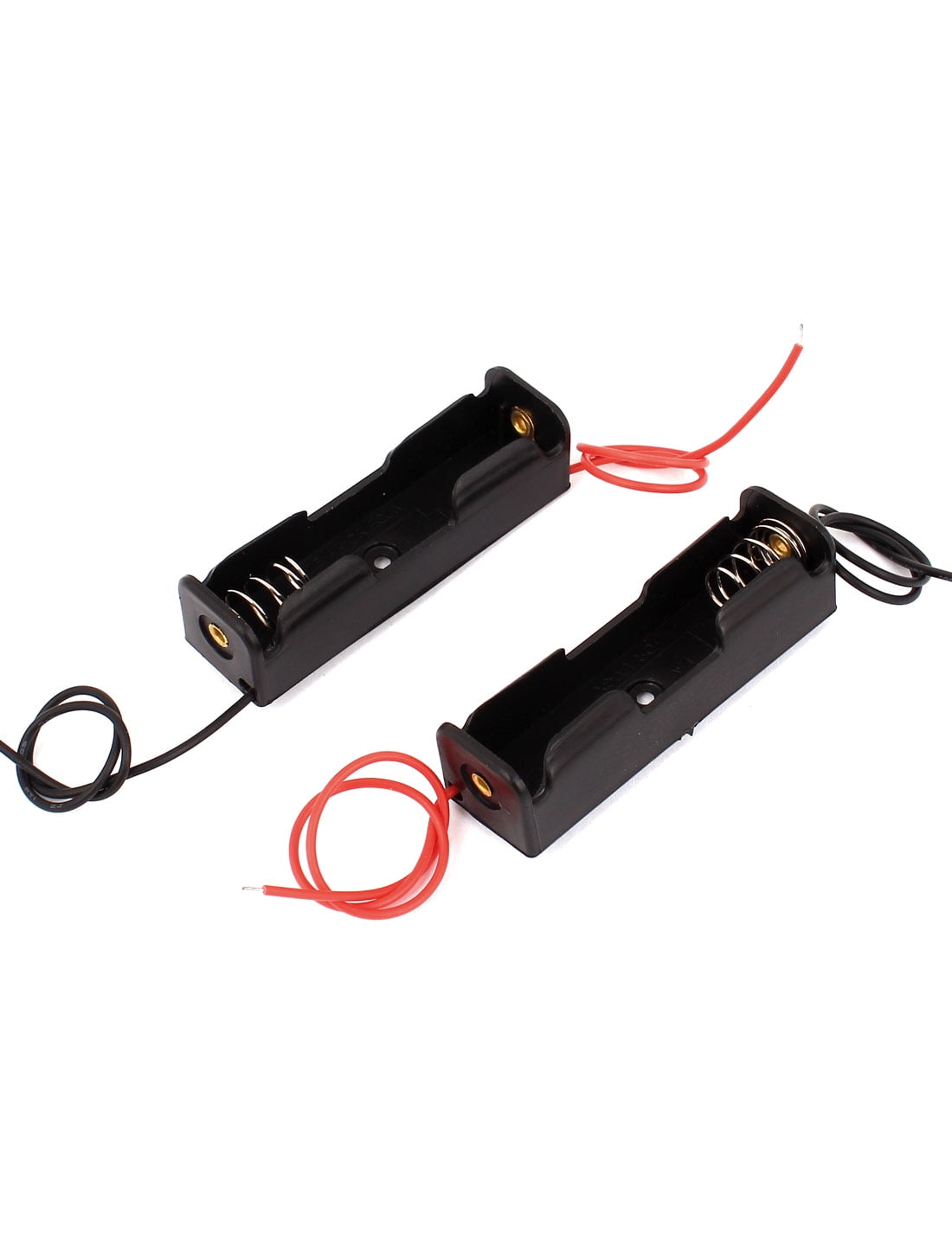 5 Pcs 2 Wired Spring Clip Plastic Battery Holder Case for 1 x 1.5V ...