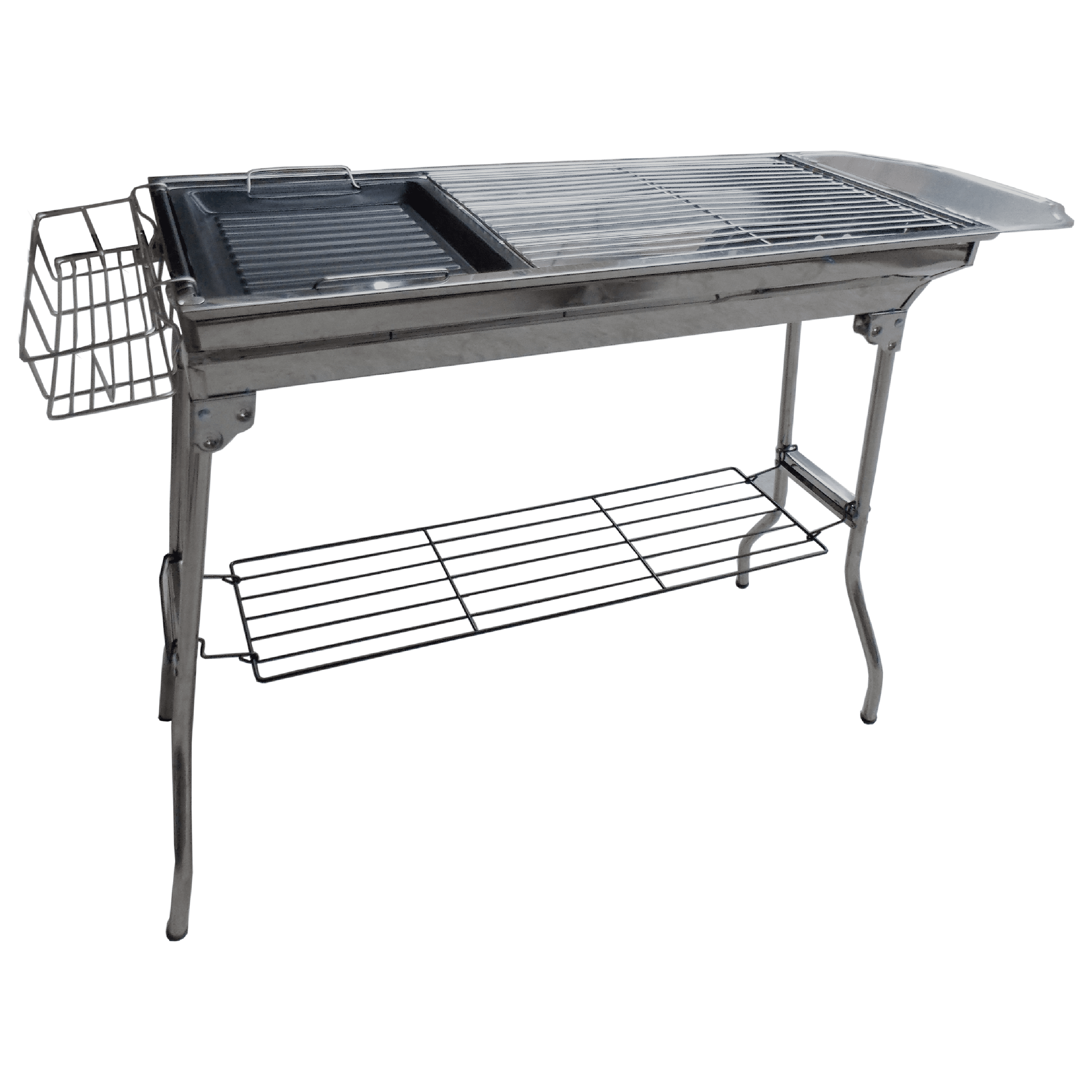 Asador De Carbón De Acero Inoxidable Con Maleta Y Accesorios CHIC ...