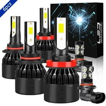 For 2011-2018 Ram 1500 2500 3500 Headlights 9005 LED High Beam H11 Low ...