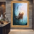Affixzi Inspirational Hand Reaching Out Canvas, Spiritual Wall Art ...