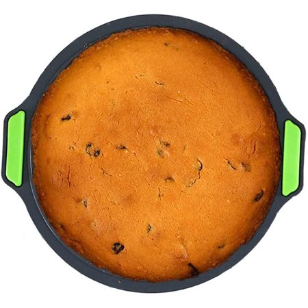 Silicone Round Cake Pan Bread Pans for Baking, Reusable Large Cake Mold ...