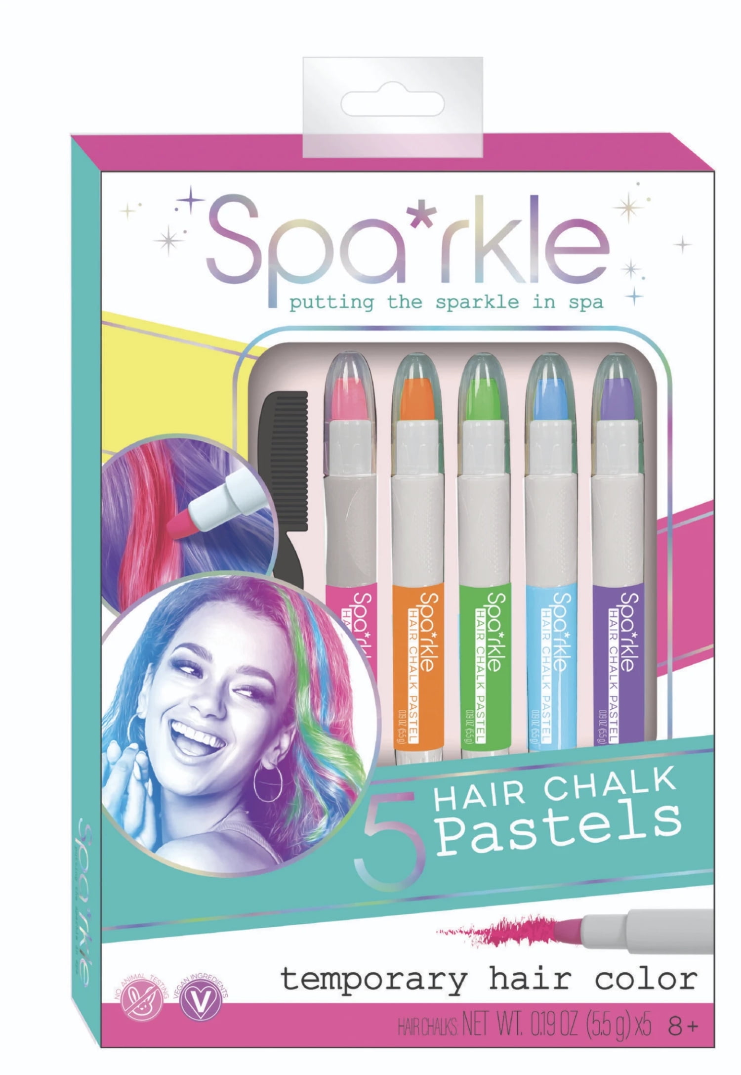 Sparkle 5 Hair Chalk Pastels