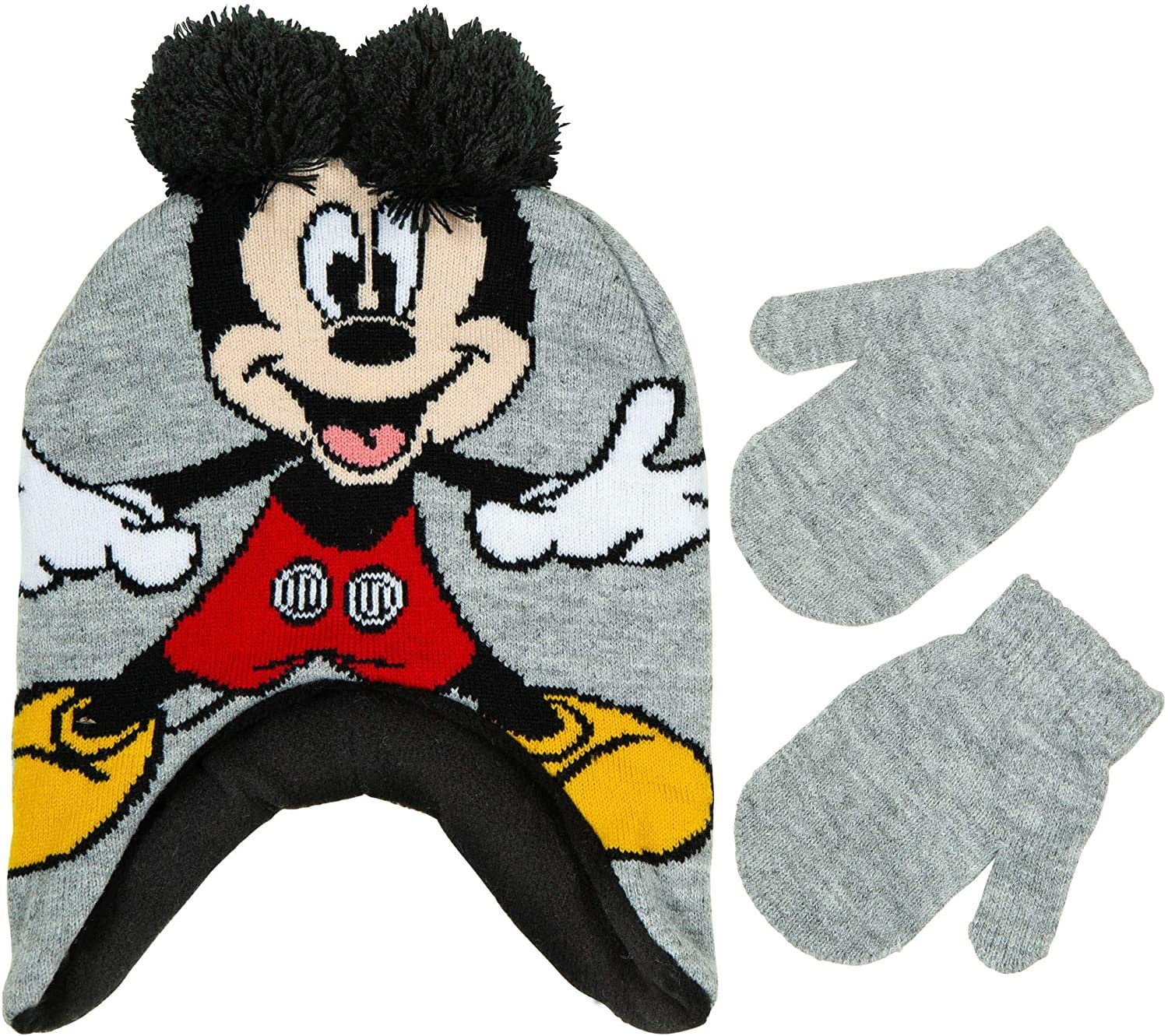 Disney Mickey Mouse Toddler Boys Hat and Mitten Winter Set [4014 ...