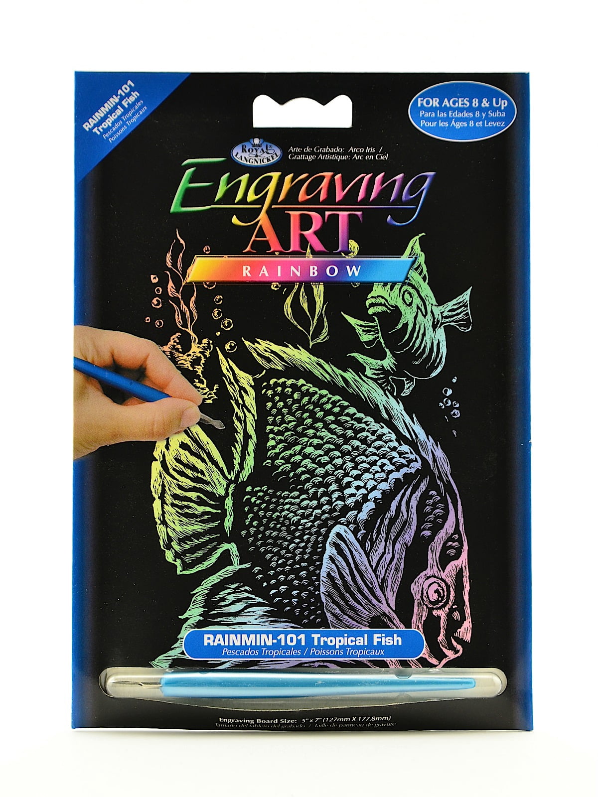 Mini Engraving Art Kits tropical fish, rainbow (pack of 8) - Walmart.com