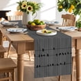 Birds on Wire Table Runner 18x72 Inch Modern Minimalist Orange Gray ...