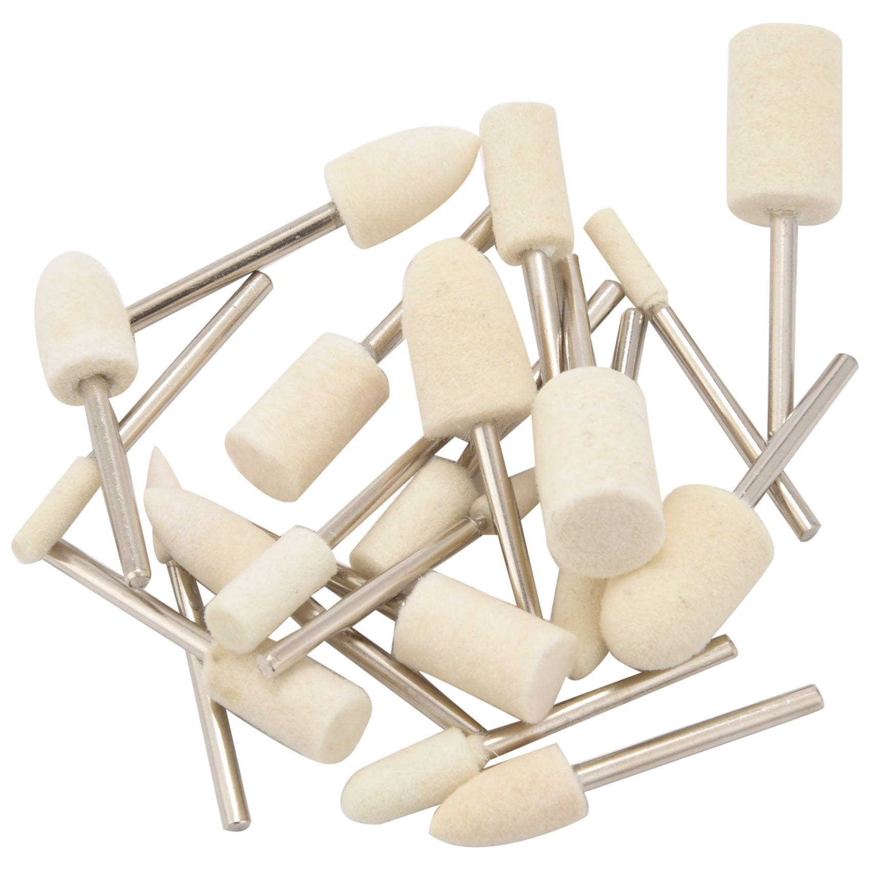 Click here for Geloo 20pcs Wool Felt Mounted Mandrel Polishing Bu... prices