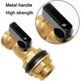 Brass Water Container/Rain Barrel Spigot 3/4" Threaded Quarter Turn ...