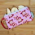 Snackie & Munchie Set, Reusable sandwich and snack bag, Monkey ...